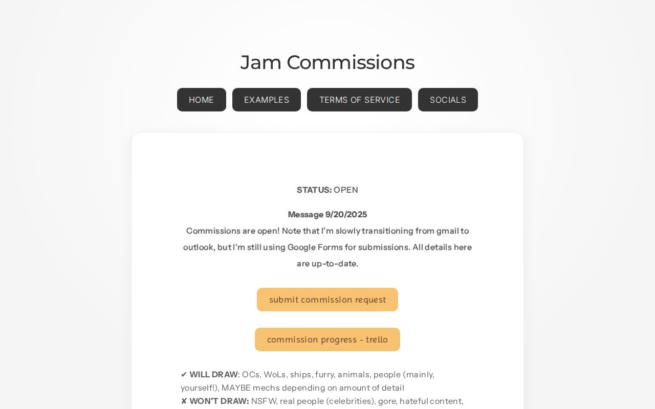 Jam Commissions